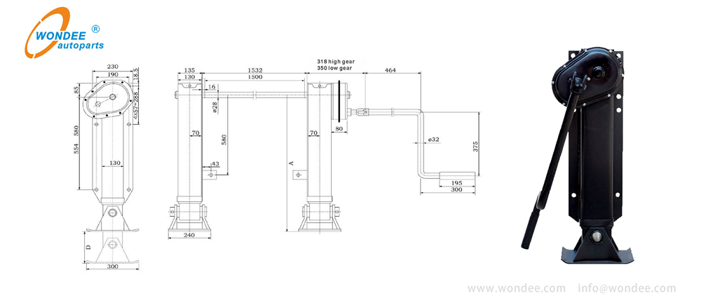 Components of Landing Gears Include Landing Feet, Crank Handles ...