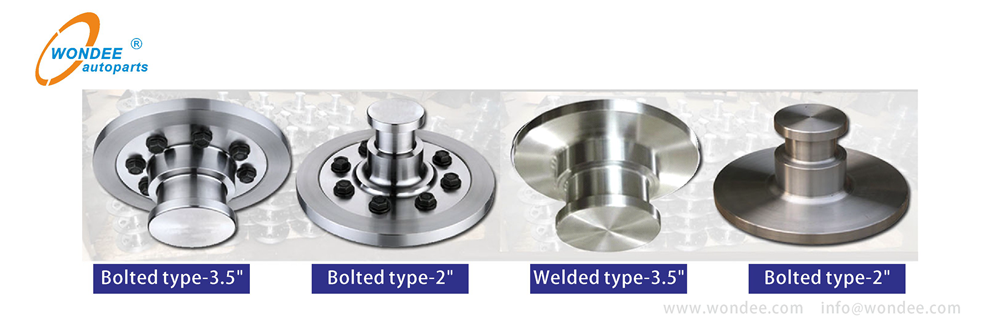 2/3.5 Inch 50/90mm welded type King Pin for Heavy Duty Semi Trailers ...