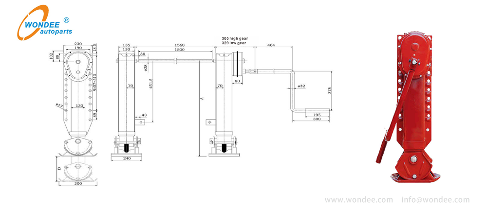 Components of Landing Gears Include Landing Feet, Crank Handles ...