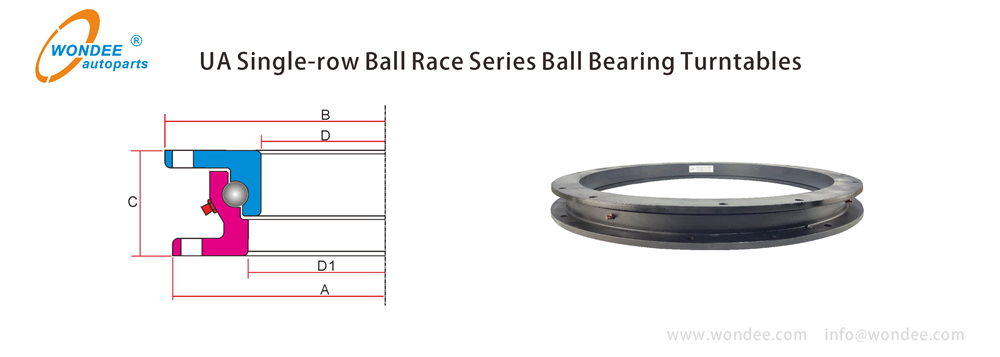 Diameter 300 ~ 1100 ~ 1300 mm Ball Bearing Turntables and Slewing Rings ...