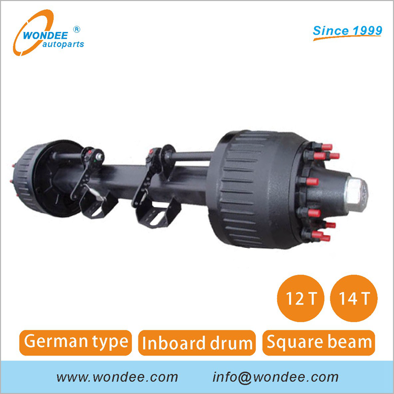 13T Heavy Duty Henred Fruehauf South African Type Axle for Semi ...