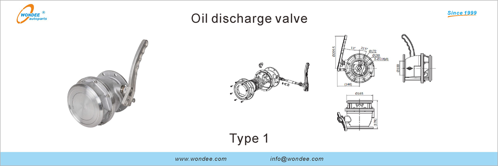 Oil Discharge Valve for Fuel Tanker Truck Parts - Buy Oil Discharge ...