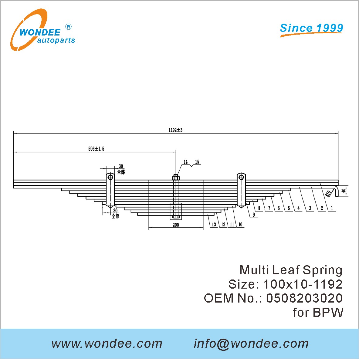 Different Type OEM Number Leaf Springs Air Linkers for Trailers ...