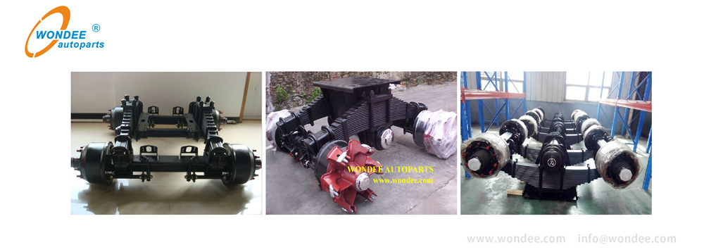 28T High Mounting Plate Drum Type Bogie for Semi Trailer And Truck ...