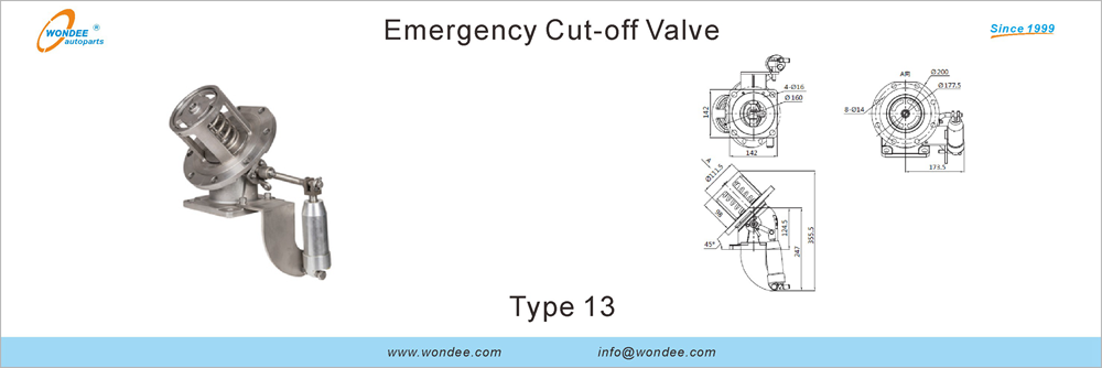 Emergency Cut-off Valve for Fuel Tanker Truck Parts - Buy Emergency Cut ...