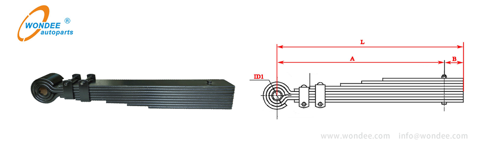Spring Drawbar for Agricultural Trailer With120mm Wide And 14mm Section ...